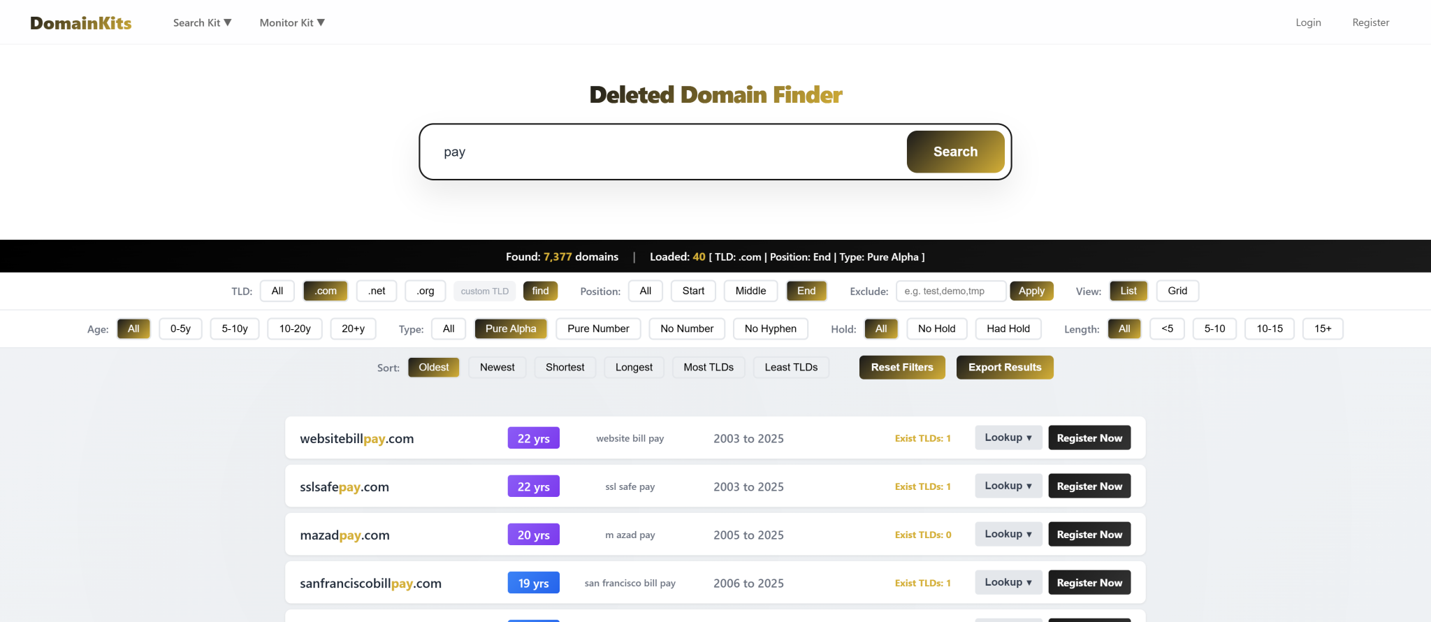 Find Expired and Deleted Domains with DomainKits – ABTdomain Blog