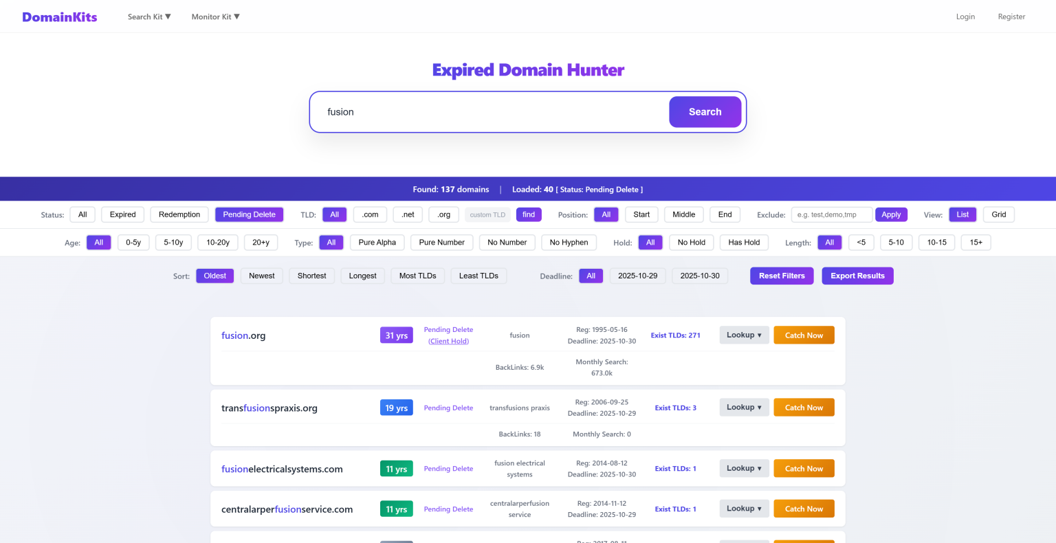 Find Expired and Deleted Domains with DomainKits – ABTdomain Blog
